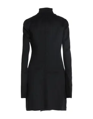 Rick Owens Minimalist Long-sleeved Turtleneck Coat