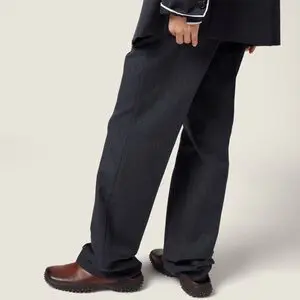 Miu Miu Twill Pants - Black