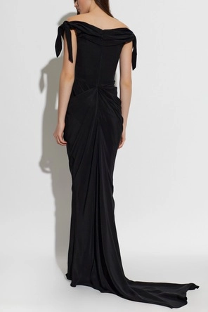 Cult Gaia Off-shoulder Draped Dress