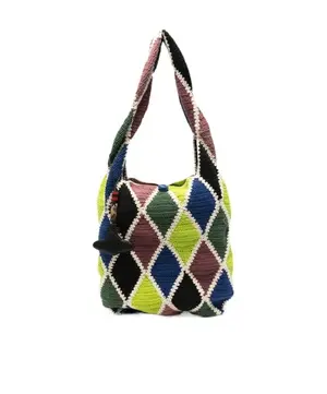 VIVIENNE WESTWOOD Diamond-patterned Tote Bag - Multicolor