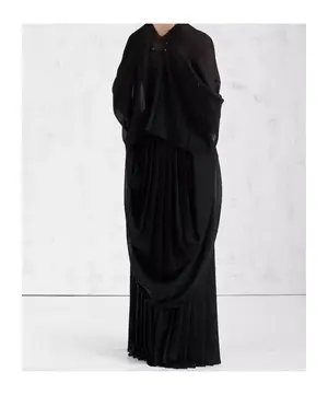 MAISON MARGIELA Pleated Kaftan Maxi Dress