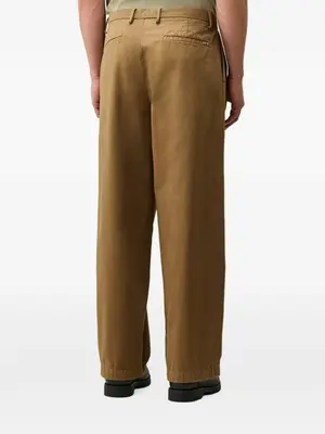 C.P. COMPANY Cotton Gabardine Boxy Pleats Pants