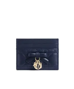 Dior Lady Freesia Card Holder - Blue