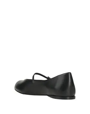 Max Mara Minimalist Leather Mary Jane Shoes