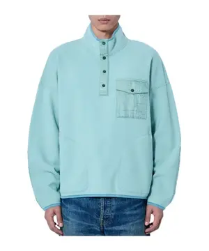 Visvim Half-zip Fleece Sweatshirt - Blue