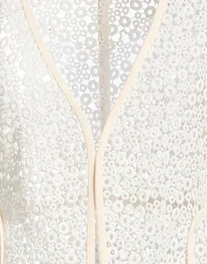 Chloé Minimalist Lace Long-sleeve Cropped Jacket