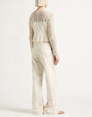 Chloé Minimalist Lace Long-sleeve Cropped Jacket