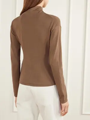 Cult Gaia Embellished Gathered Jersey Top