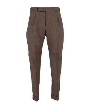 PT TORINO Casual Trousers With Belt Loops - Brown