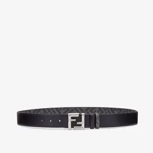Fendi Ff Rounded Belt - Black