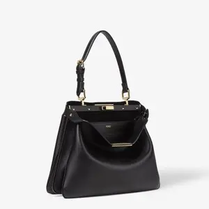 Fendi Peekaboo Soft Medium - Black