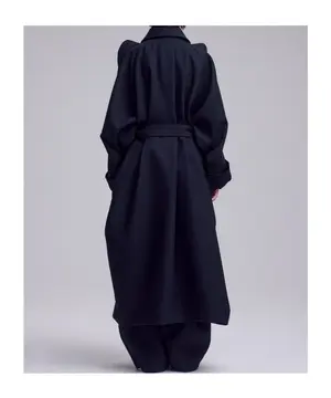 Issey Miyake Calligraph Oversized Trench Coat