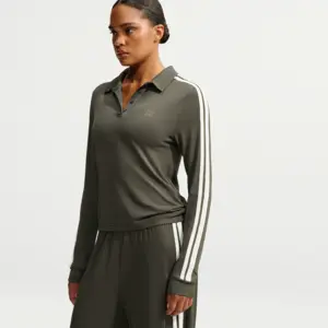 Nike Skims Stretch Knit Long-sleeve Polo Top