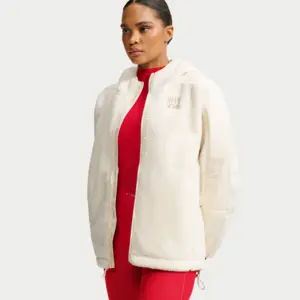 Nike Skims Sherpa Oversized Full-zip Hooded Jacket