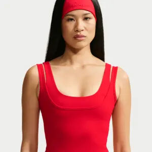 Nike Skims Matte Double-strap Scoop Tank Top - Red