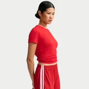 Nike Skims Performance Cotton Blend Short-sleeve Top