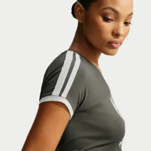 Nike Skims Stretch Knit V-neck Short-sleeve Top