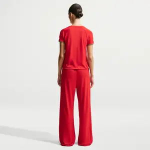 Nike Skims Stretch Knit V-neck Short-sleeve Top