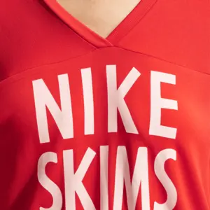 Nike Skims Stretch Knit V-neck Short-sleeve Top