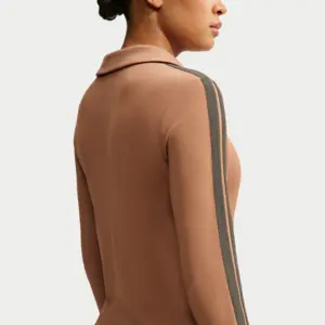 Nike Skims Stretch Knit Long-sleeve Polo Top