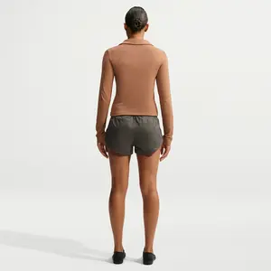 Nike Skims Stretch Knit Long-sleeve Polo Top