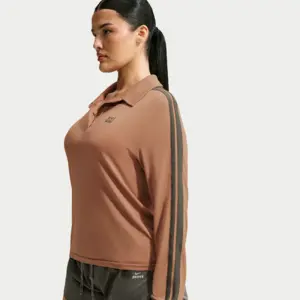 Nike Skims Stretch Knit Long-sleeve Polo Top