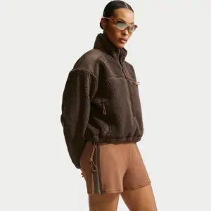 Nike Skims Sherpa Oversized 3/4-zip Jacket