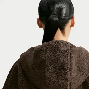 Nike Skims Sherpa Oversized Full-zip Hooded Jacket