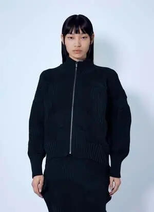 Issey Miyake Kone Kone Ribbed Knitted Jacket