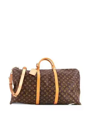LOUIS VUITTON Keepall Bandouliere Bag Monogram Canvas 60 Travel Bag