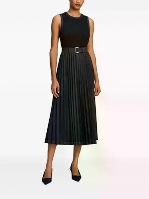 Cinq À Sept Crosby Pleated Midi Dress