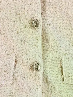 Balmain Button-up Tweed Jacket - Neutrals