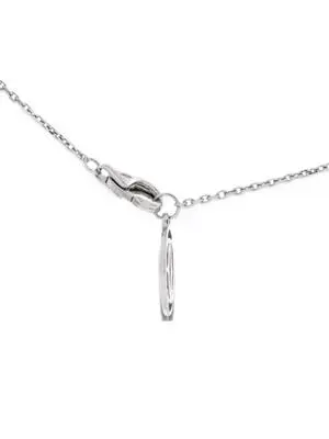 Cartier C De 18k White Gold And Diamond 0.20-0.29ct Necklace - Silver