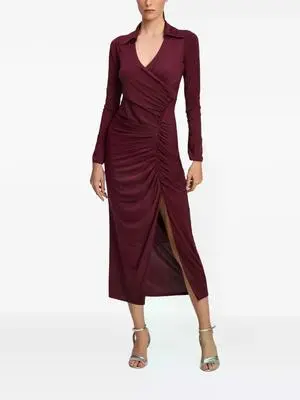 Cinq À Sept Fabia Ruched Midi Dress