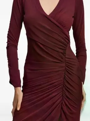 Cinq À Sept Fabia Ruched Midi Dress