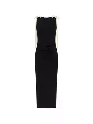 Anna Quan Testino Tie-strap Gathered Midi Dress