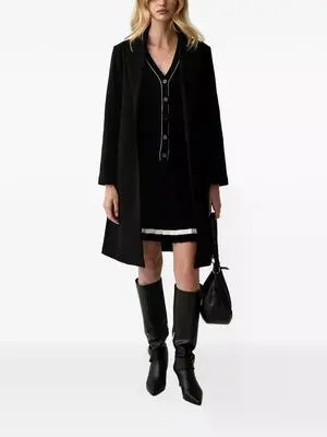 SILVIAN HEACH Pleated Stripe-trim Mini Skirt - Black