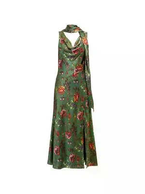 Cinq À Sept Fresco Floral Rosmira Maxi Dress - Green