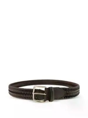 ALBERTO LUTI Buckle Leather Belt - Brown