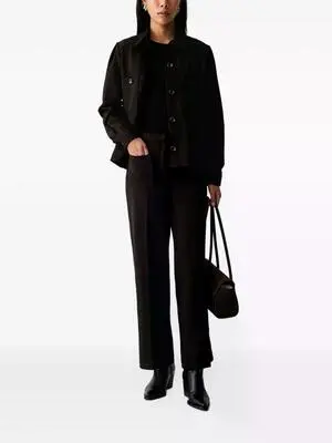 SESSUN Alberwool Patch-pocket Cropped Trousers
