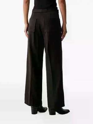 SESSUN Alberwool Patch-pocket Cropped Trousers