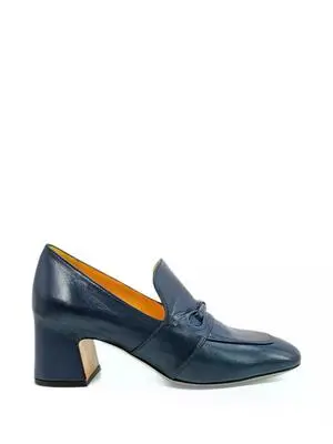 MADISON MAISON Leather Bit-detail Heeled Loafers