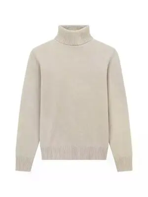 Emporio Armani Plain-knit Pure-cashmere Rollneck Jumper