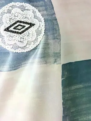 Stine Goya Xumbro Checked Lace-patch Polo Shirt