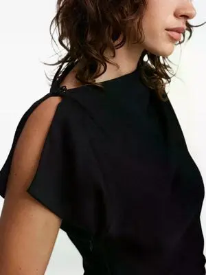 Anna Quan Charlie Draped-detail Midi Dress