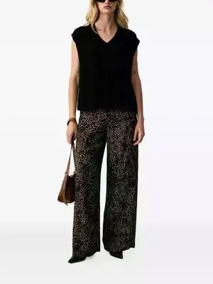 SILVIAN HEACH Leopard-print Palazzo Pants