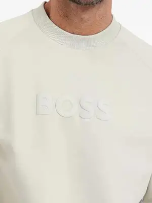 BOSS Crew-neck Sweatshirt With A Puffed Logo