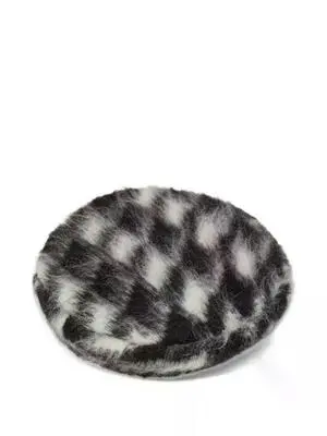 Perfect Moment Houndstooth Alpaca Captain Hat