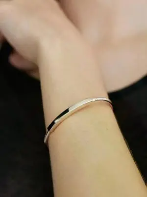Monica Vinader Mv Linear™ Bangle - Silver