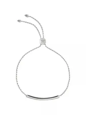 Monica Vinader Linear Pave Diamond Friendship Bracelet - Silver